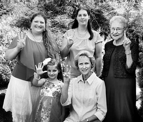 Five generations of women - Gainesville Times