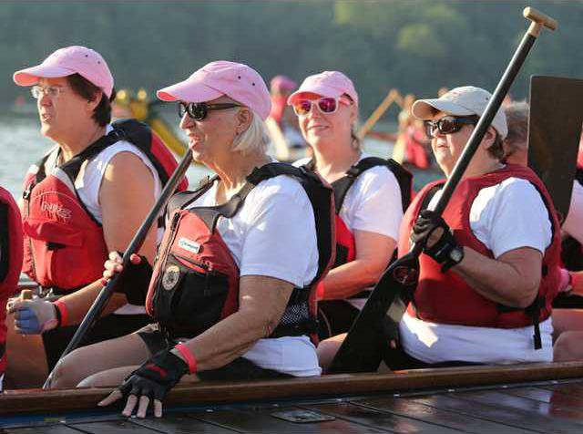Breast cancer survivors battle, paddle together - Gainesville Times
