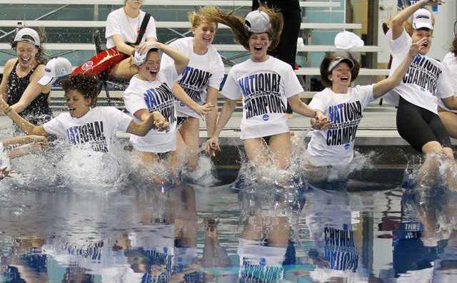 Georgia swim and dive repeats as NCAA national champion - Gainesville Times