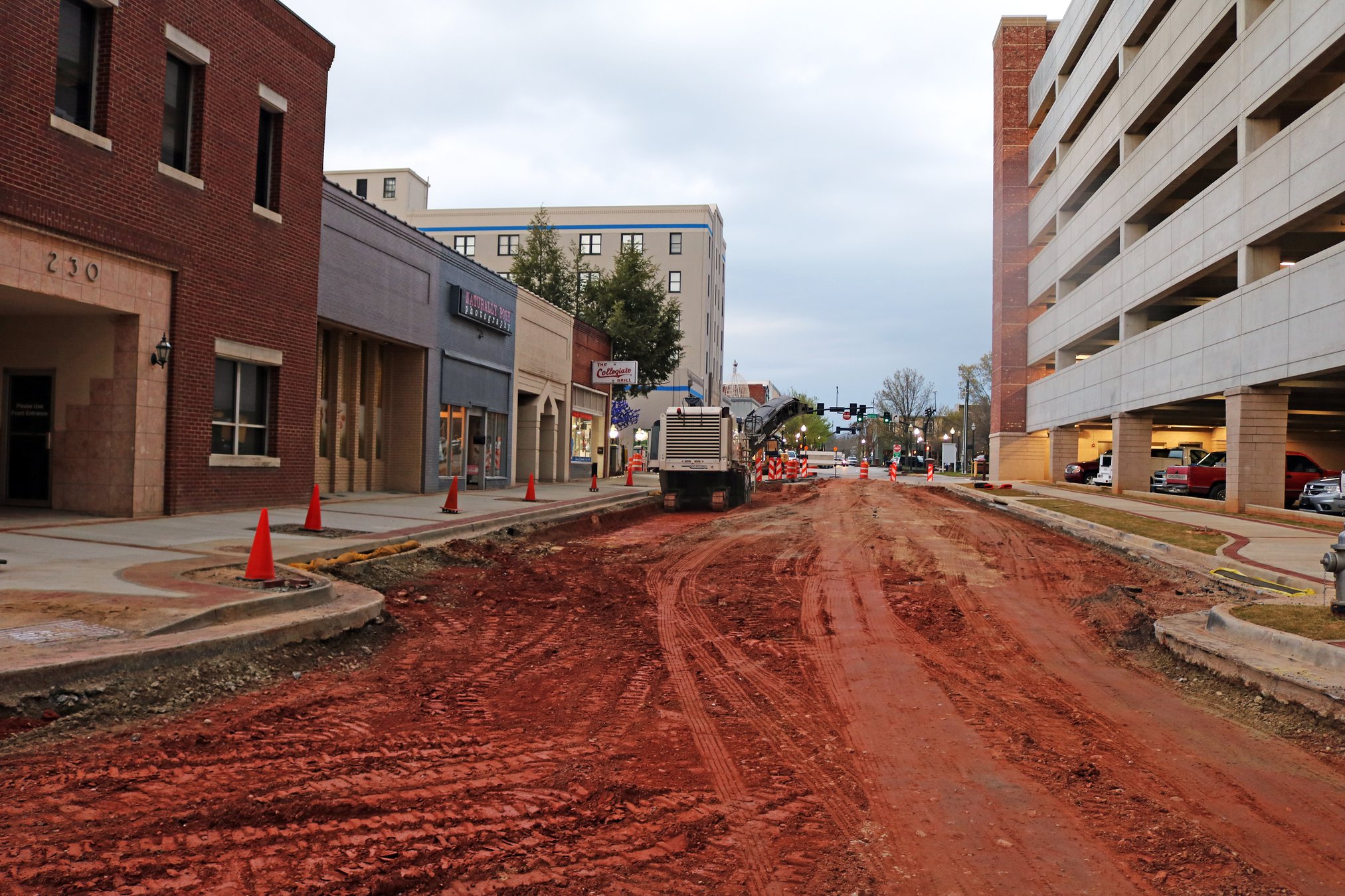 Main Street near parking deck will be closed through at least April 5 ...