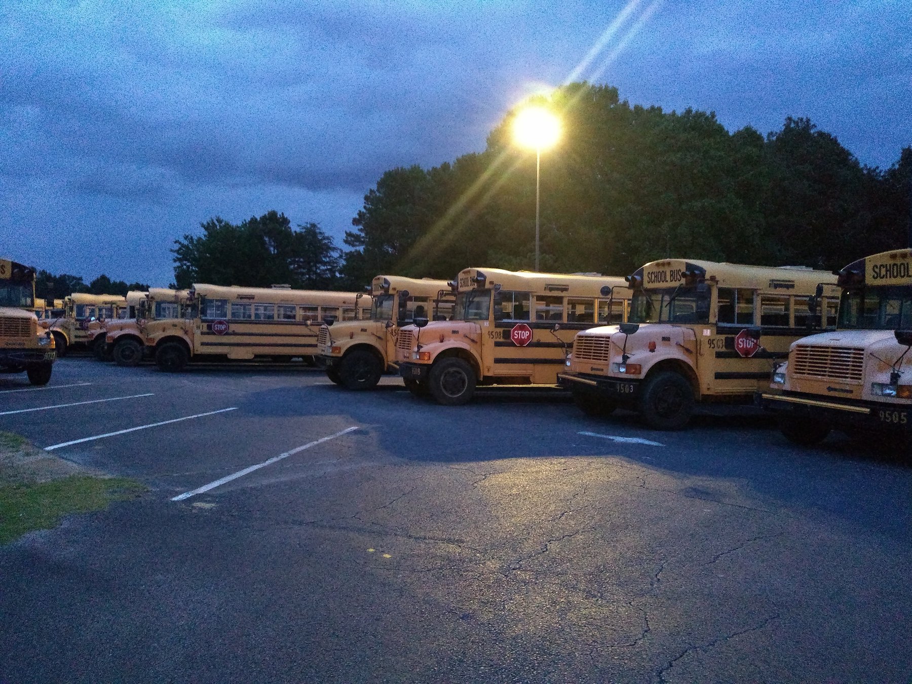 School buses at Johnson lot vandalized over the weekend - Gainesville Times