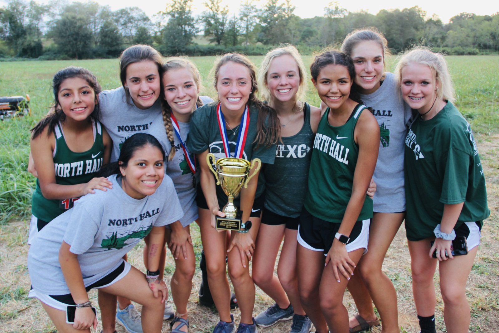North Hall cross country team gets first-place finish on boys and girls ...