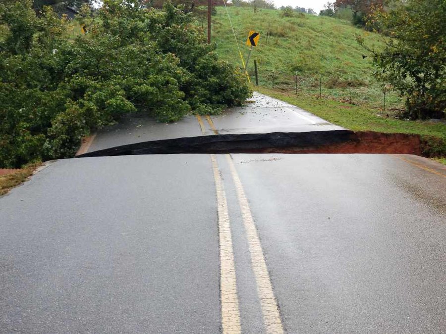 These Hall County roads are closed due to flooding, storm damage ...