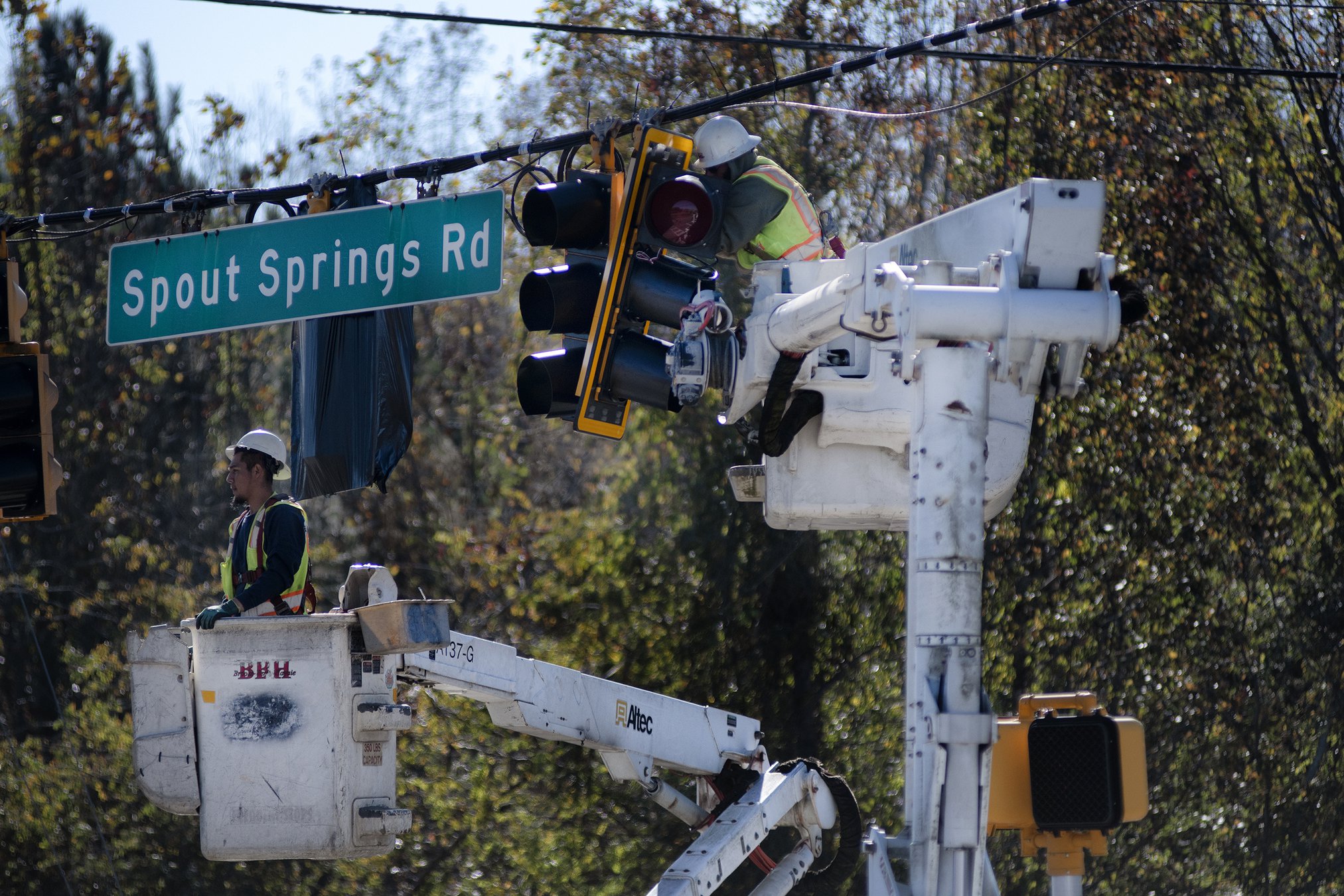 One year from completion, Spout Springs Road widening is rolling along ...