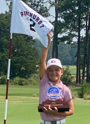 'We're still in awe of watching him play golf.' Gainesville's Hudson ...