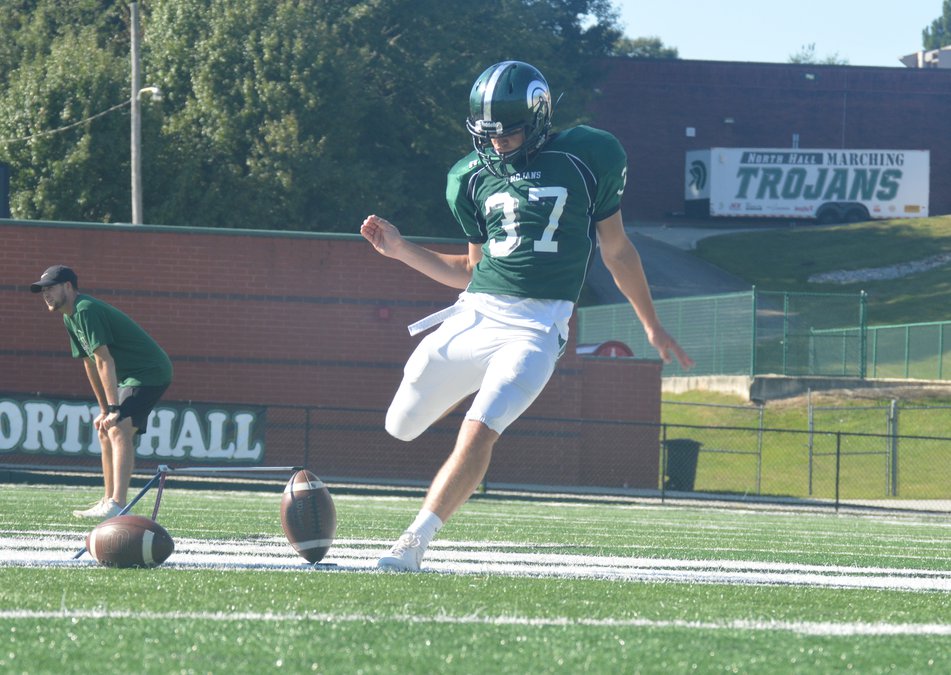 North Hall senior kicker Luke Brown putting together storybook season ...