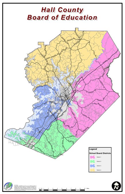 See Hall County's proposed commission, school board district maps ...