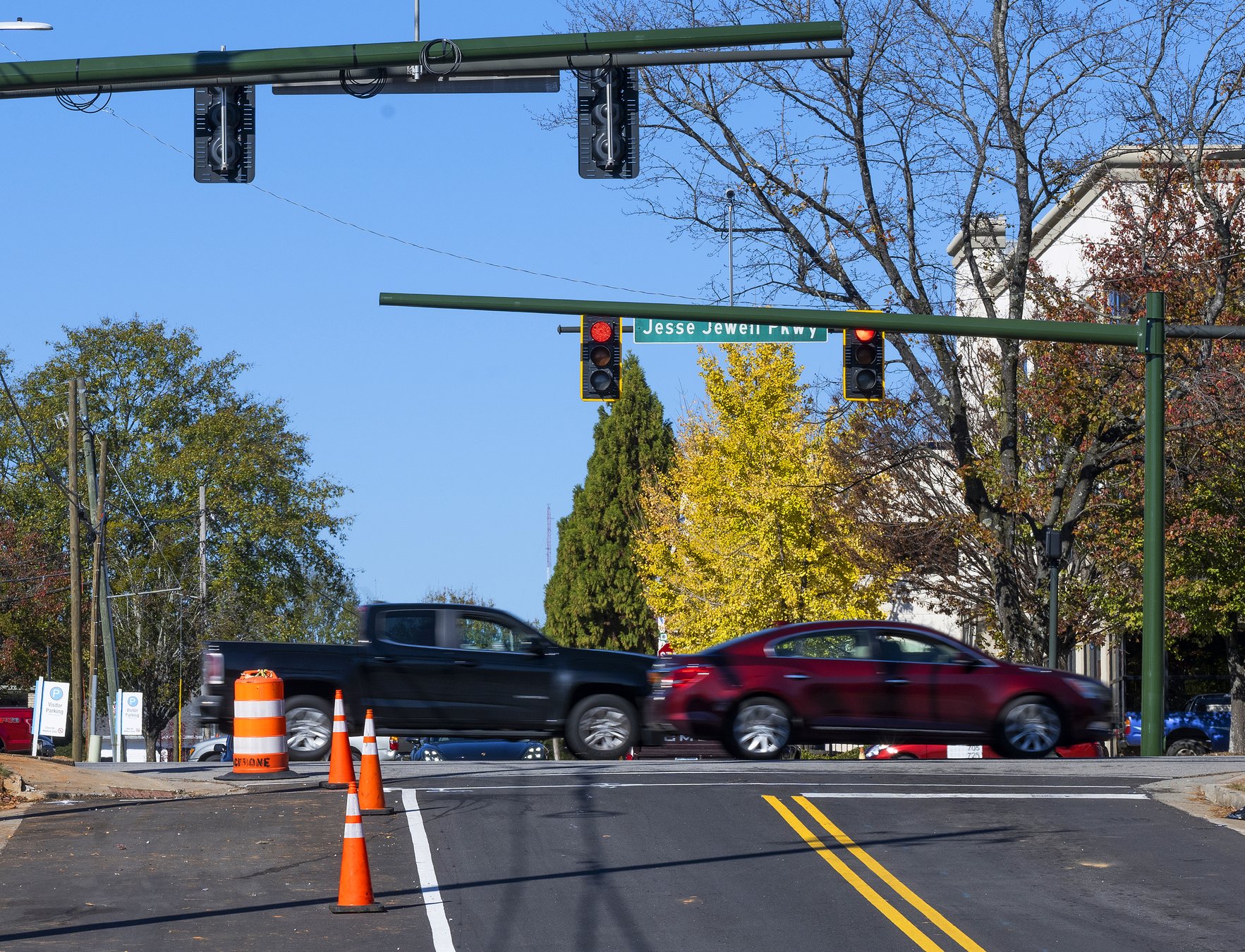 The latest on road improvements at this Jesse Jewell Parkway ...