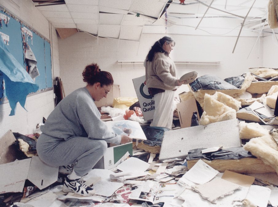 A timeline: Remembering North Hall tornado's destruction 25 years ago ...
