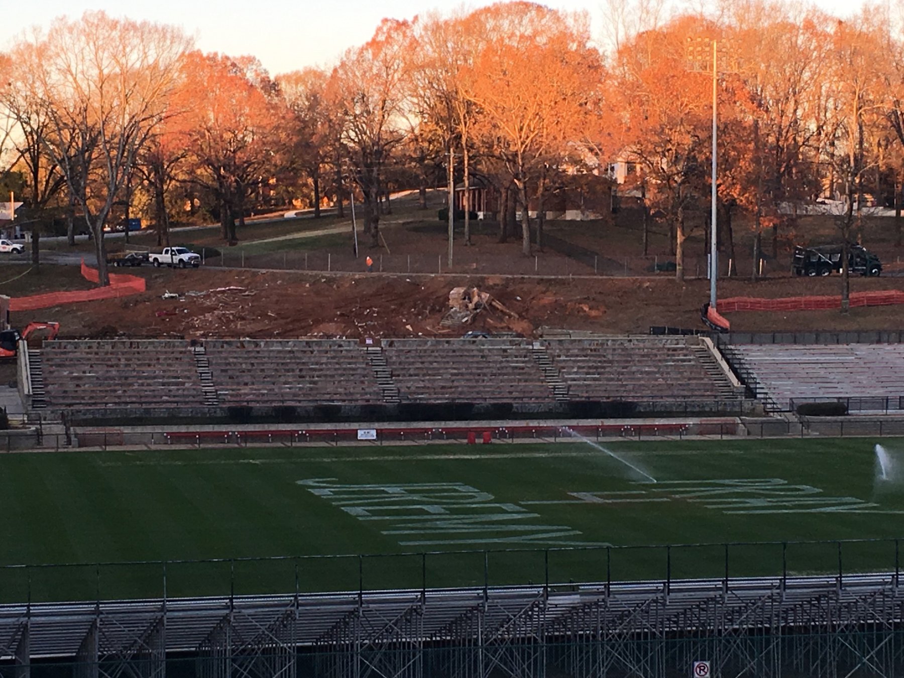 High school football: City Park Stadium demolition begins with ...