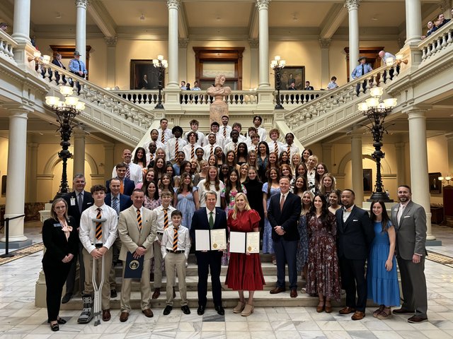 High school basketball: Lakeview Academy honored at capitol for state ...