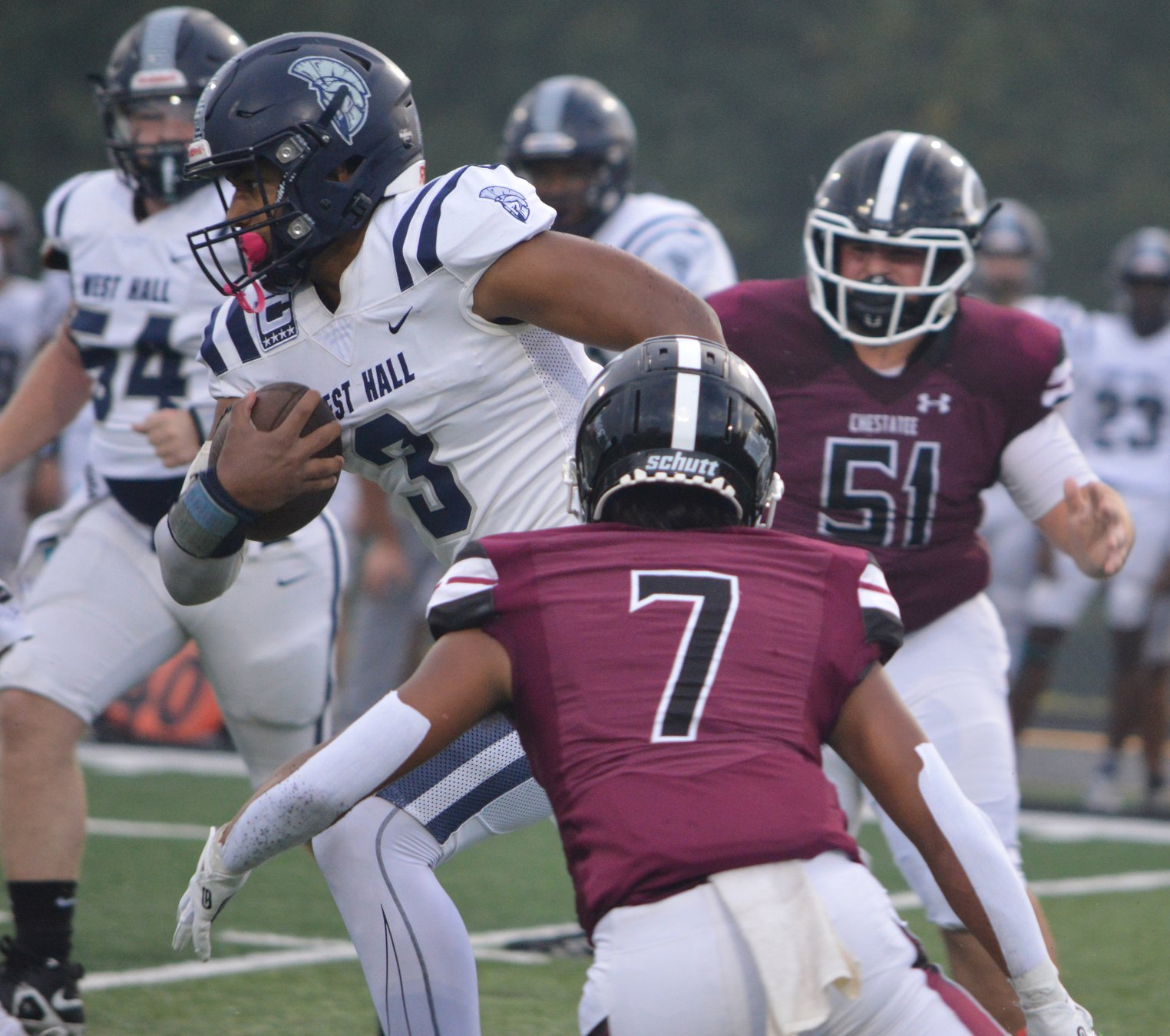 High school football: Prolific West Hall running back Elijah Hayes ...