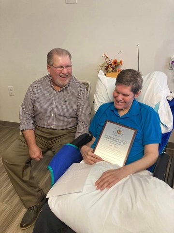 Community leader Mike Hall, blind since birth, honored for lifetime of ...