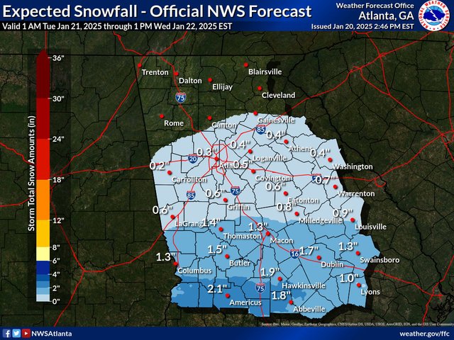 Winter weather advisory issued for Hall County. Here’s what the ...