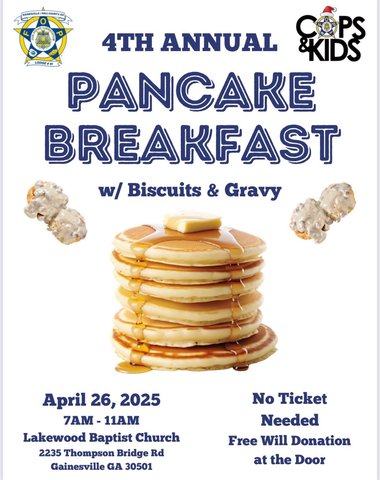 Fraternal Order of Police to host pancake breakfast for Cops & Kids ...