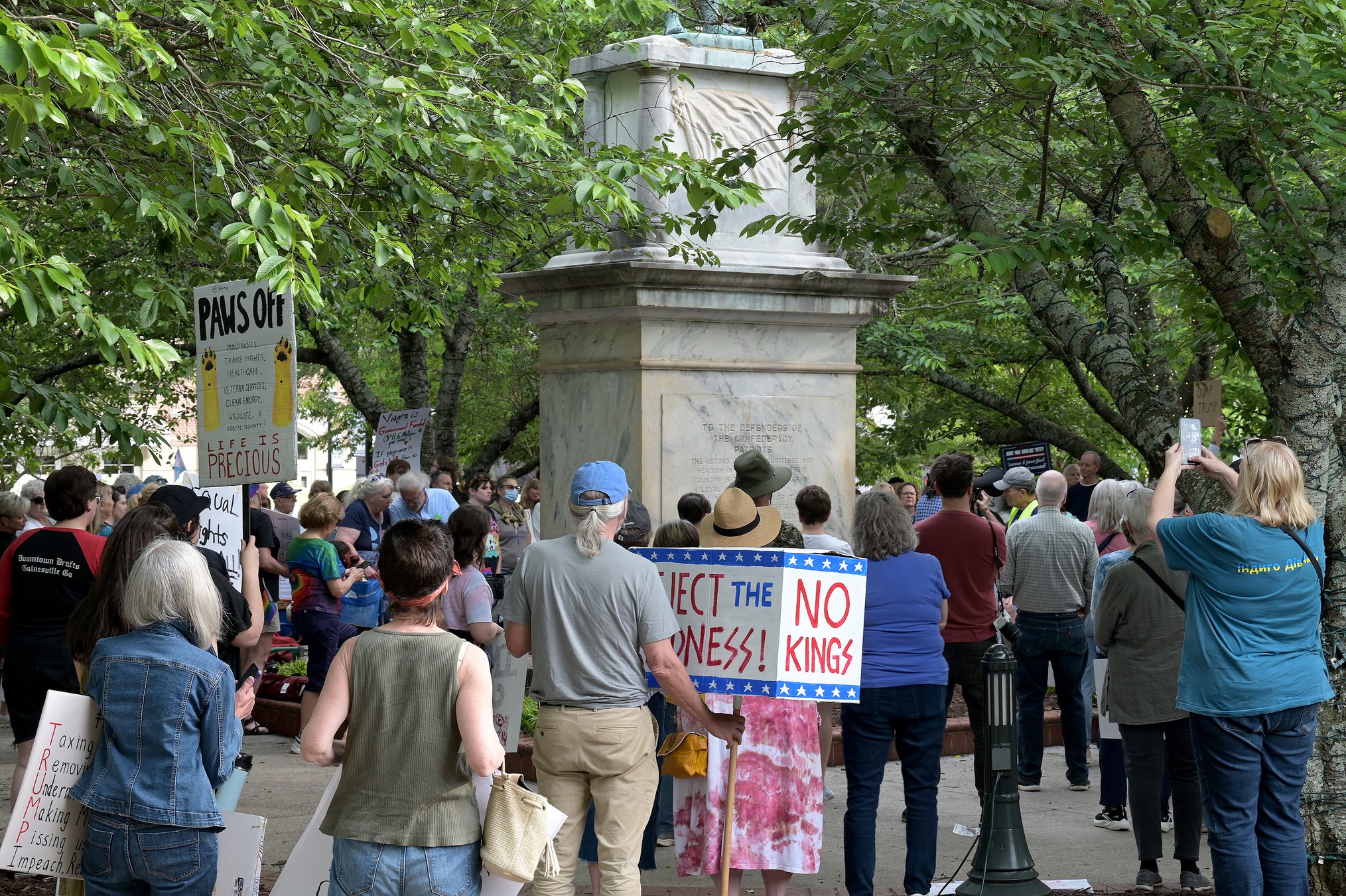 2025 May Day protest: Hundreds gather in downtown Gainesville to rally ...