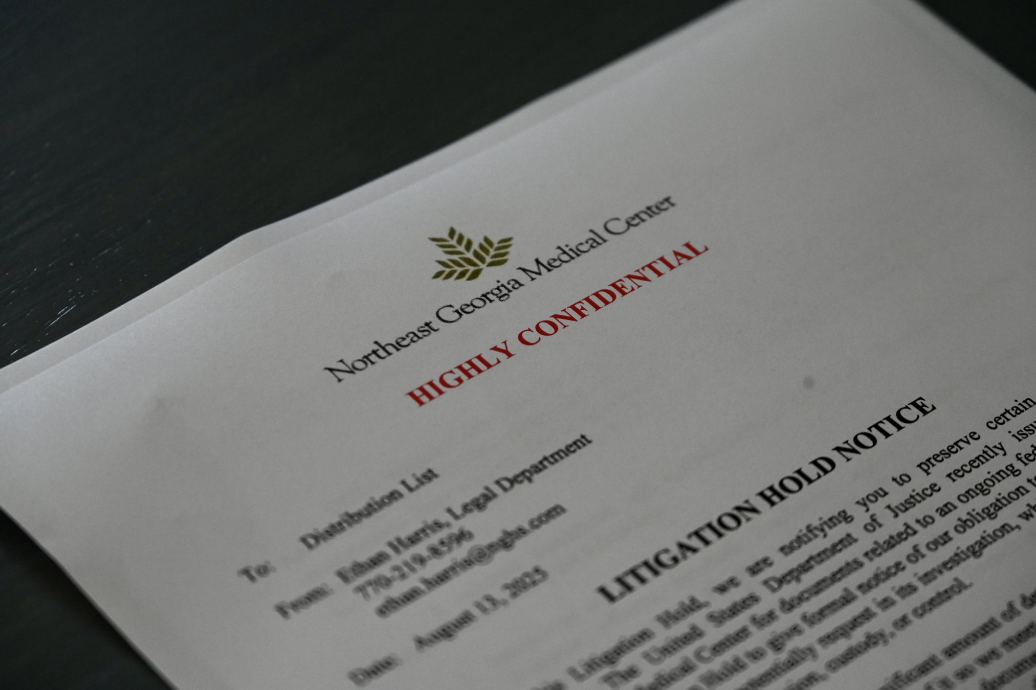 ‘Highly confidential’ NGHS memo reveals new details about DOJ ...
