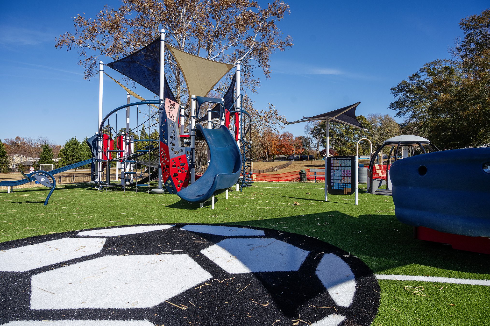 Take a look at Lyman Hall Elementary's new inclusive playground ...