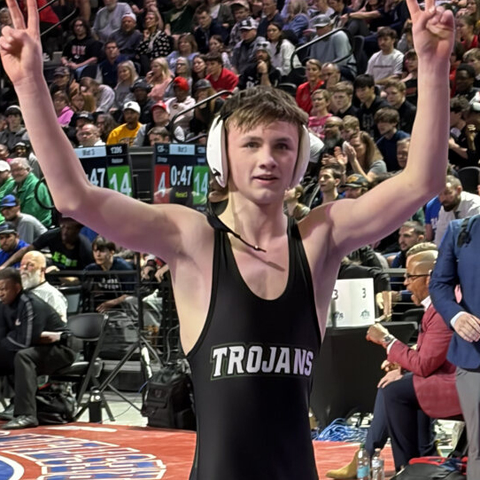 TWICE AS NICE! North Hall's Jack Procter repeats as wrestling state ...